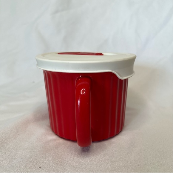 Corningware | Dining | Corning Ware Colours Apple Red 2 Oz Stoneware ...
